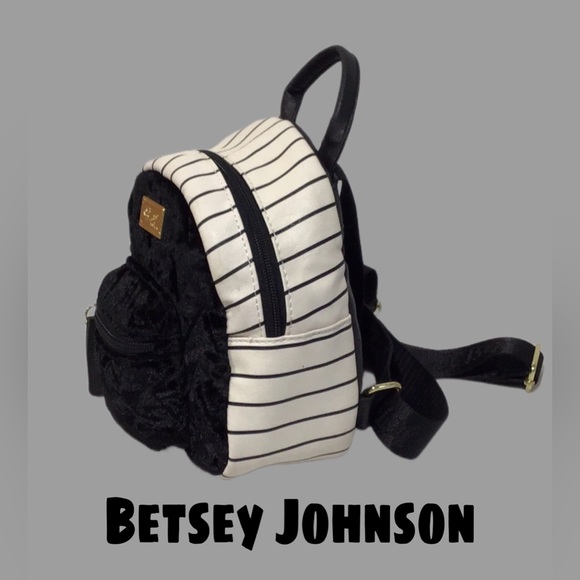 Betsey Johnson | Bags | Betsey Johnson Mini Backpack Quilted Black ...